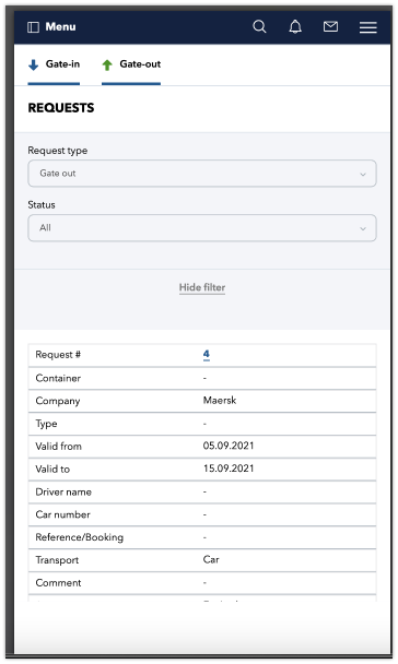 Container terminal management system - ContPark