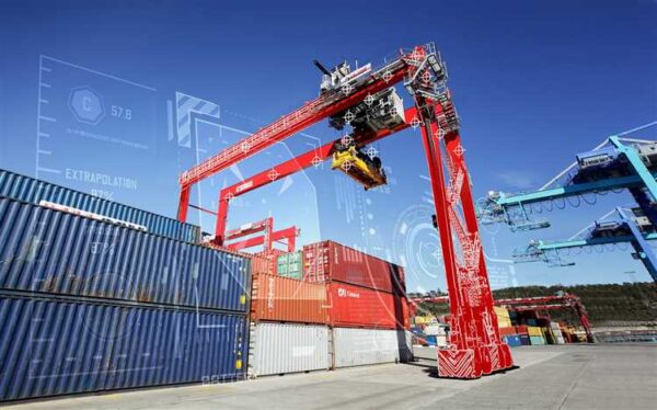 Rubber Tyred Gantry Crane RTG: Training and Function Simulator Used